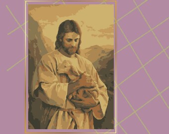 Paint by Number-jesus Christ - Etsy