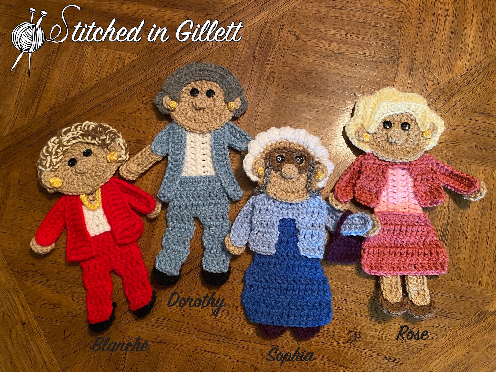 Golden Girls Appliqué Pattern Pack - Crochet Pattern - Pattern Only - Etsy