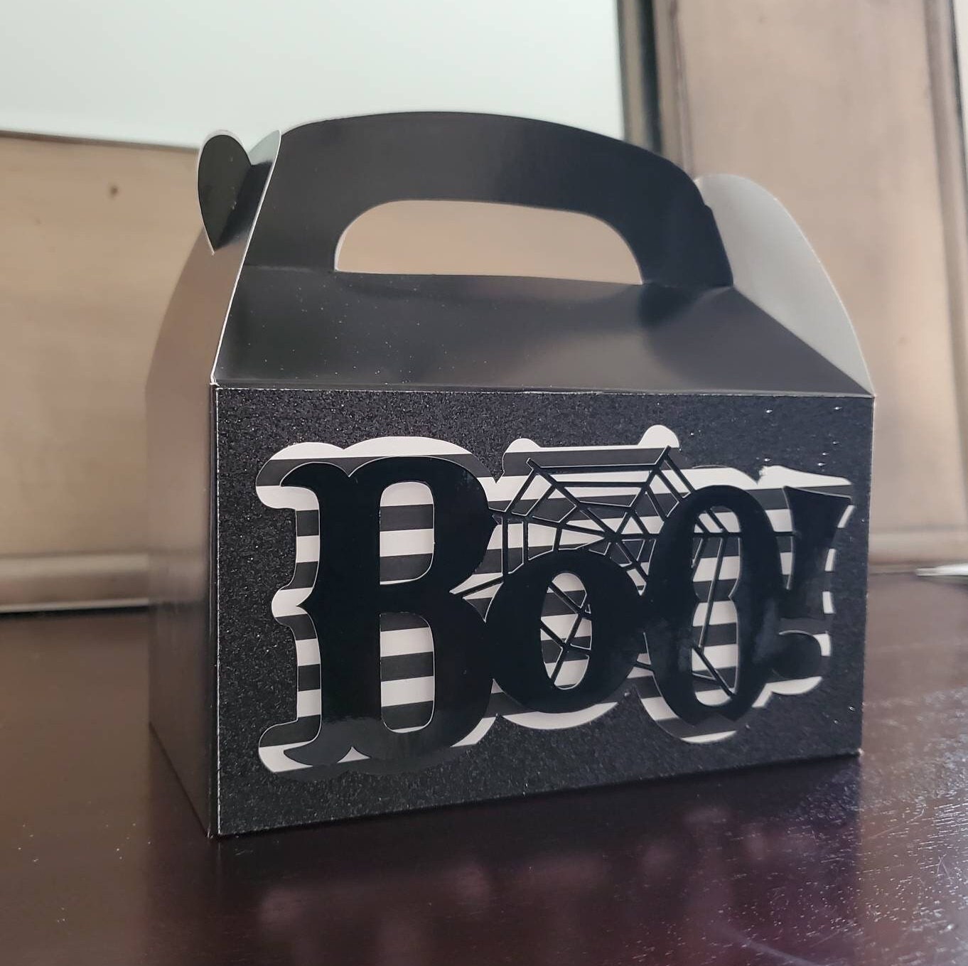 BOO Halloween Treat Boxes, Candy Treat Box, Candy, Halloween, Gable ...