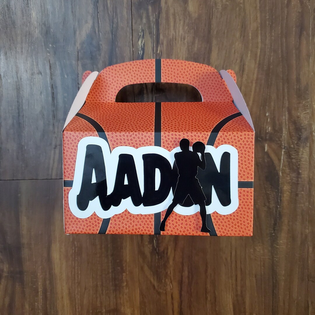Basketball Treat Box, Basketball Party Favor, Basketball Party Bag ...