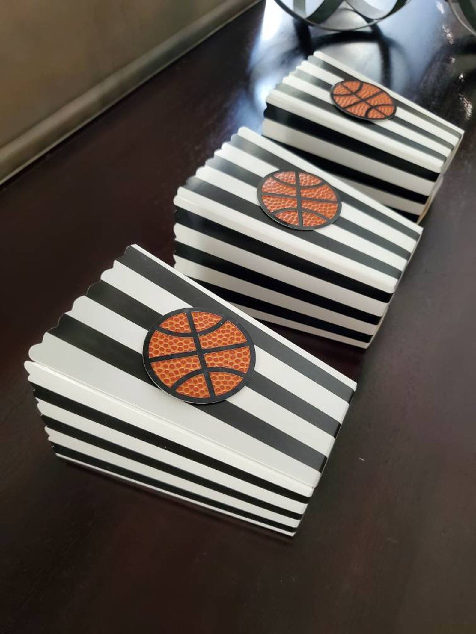 Basketball, Popcorn Treat Boxes, Party Favor, Birthday, Birthday Party ...