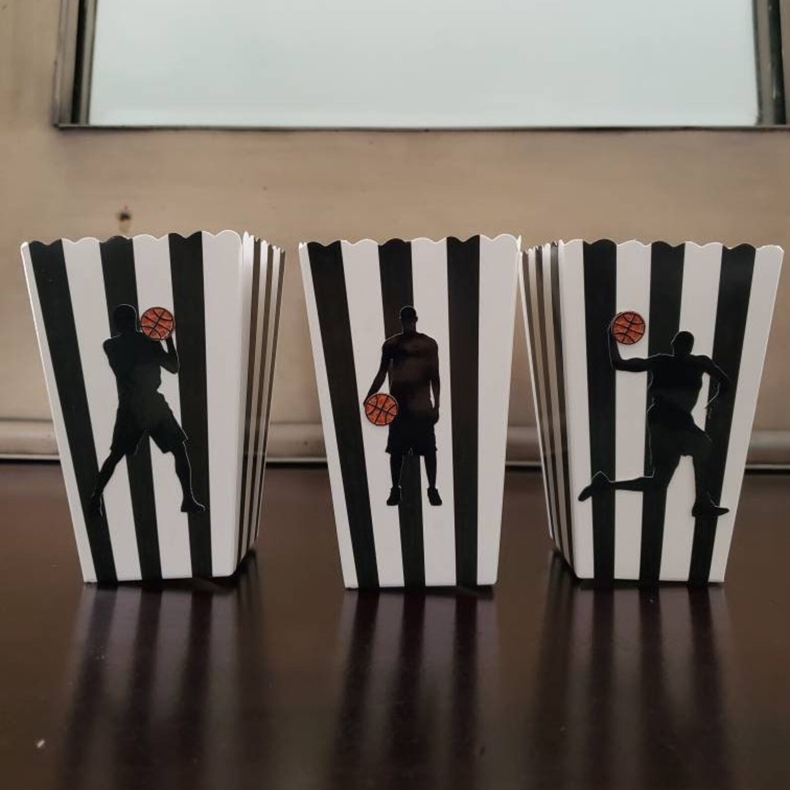 Basketball, Popcorn Treat Boxes, Party Favor, Birthday, Birthday Party ...