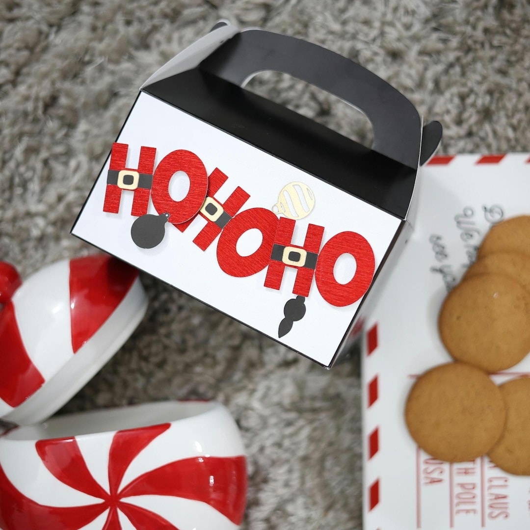 Santa Claus, Christmas, Happy Holidays, Treat Boxes, Gable Boxes ...