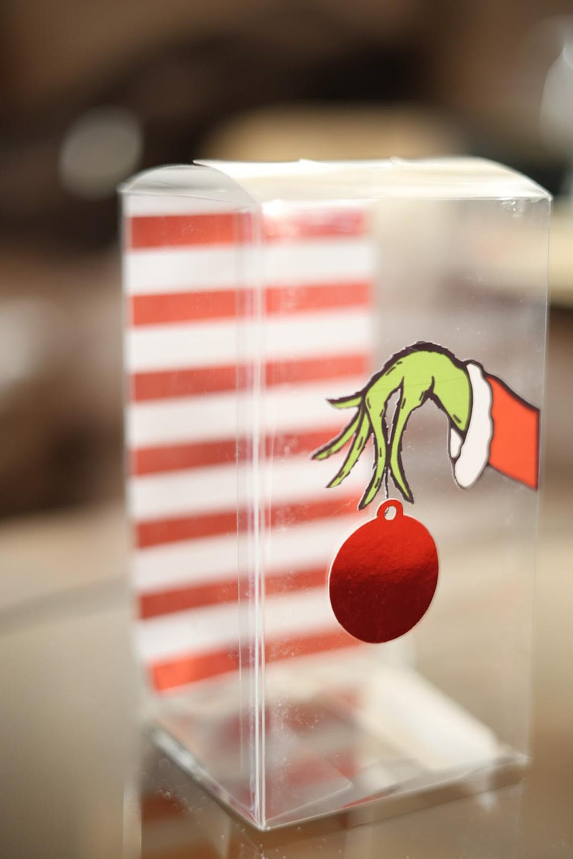 Grinch, Grinch Decor, Christmas, Dr. Seuss, Gift Box, Clear Box, Gift ...