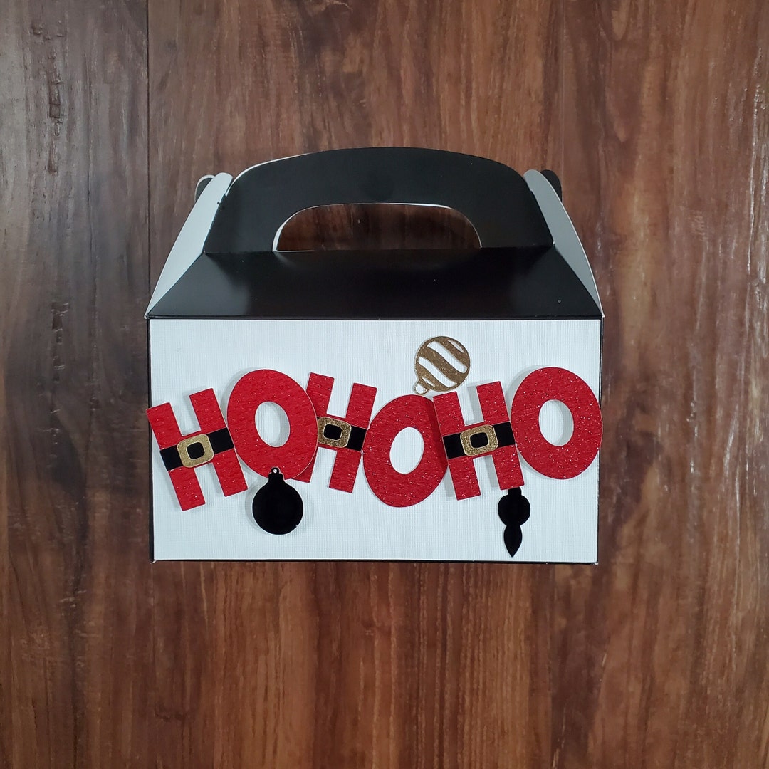 Santa Claus, Christmas, Happy Holidays, Treat Boxes, Gable Boxes ...