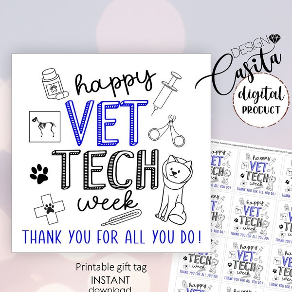 Vet Tech Week - Etsy