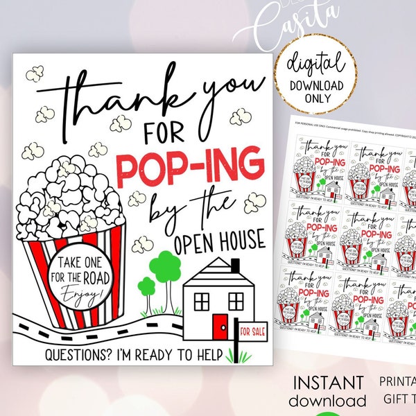 Open House Pop By - Etsy