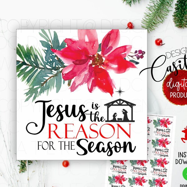 Jesus is the Reason for the Season Printable - Etsy