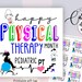 Physical Therapy Month Printable Gift Tag With Sunflower PT Design,pt ...
