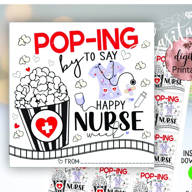 Printable Popcorn - Etsy