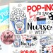 Popcorn Happy Nurse Week Printable Gift Tag Labelmedical | Etsy