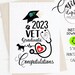 Personalized Veterinary School Graduation Card Veterinary - Etsy