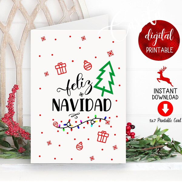 Spanish Holiday Card - Etsy