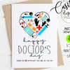 Nurse Week Printable 5x7 Folded Greeting Card,heart Thank You Medical ...