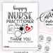 Thank You Medical Printable Carddoctors Dayhospital Nurse - Etsy