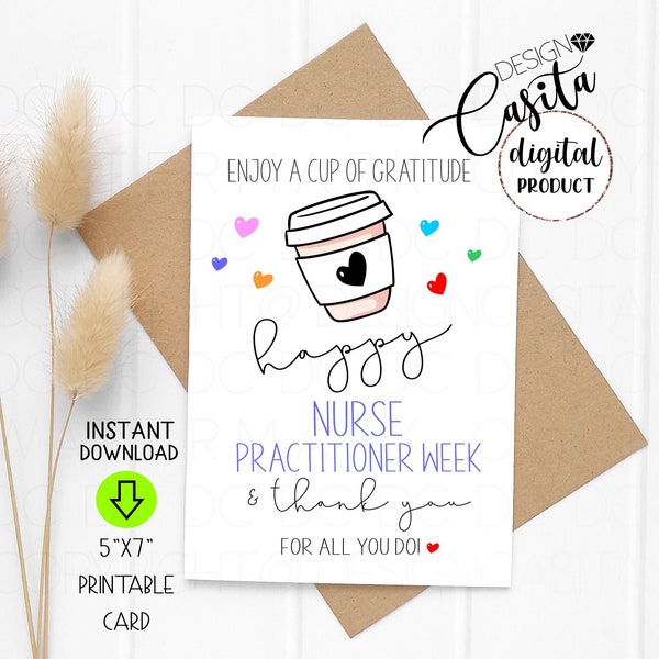 Nurse Practioner Thank You Cards - Etsy