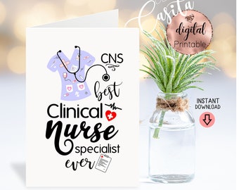 Clinical Instructor Printable 5x7 Folded Greeting - Etsy