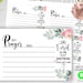 Prayer Cards Printable With Scripture Floral Psalm 23,affirmation Card ...