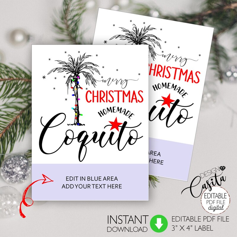 Coquito Labels - Etsy