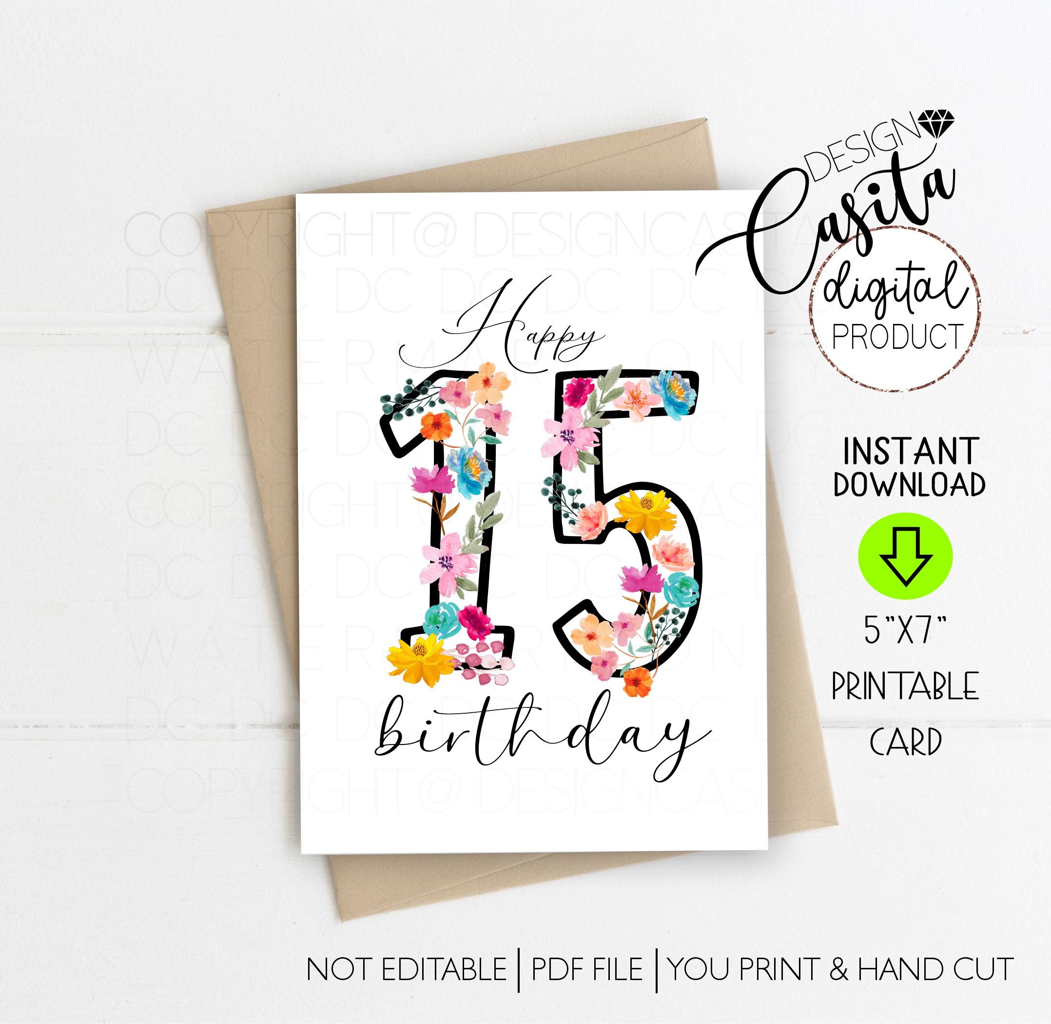 Printable Birthday Cards For Teenage Girls 15