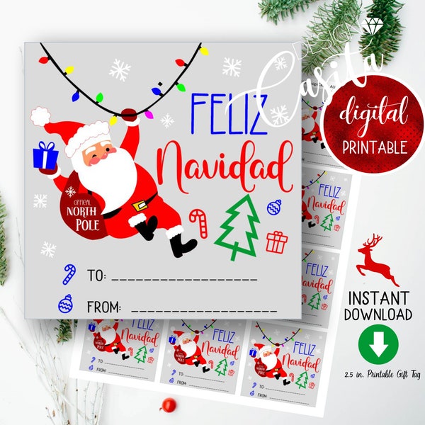 Spanish Secret Santa Printable - Etsy