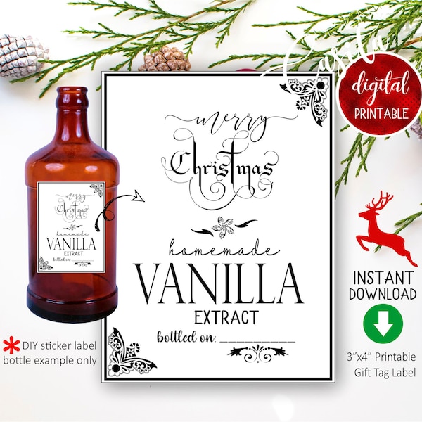 Vanilla Extract Labels - Etsy