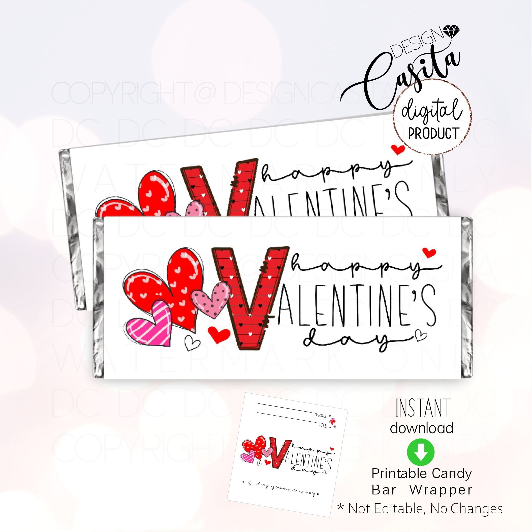 Valentines Day Printable Candy Bar Wrapper,treat for Someone so Sweet ...