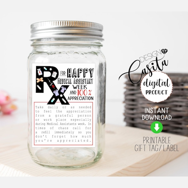 Printable Candy Jar Rx Label - Etsy