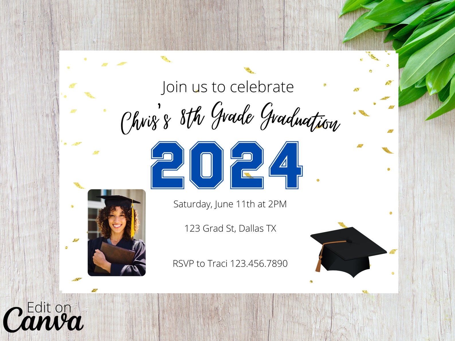 8th Grade Graduation | High School Graduation | 8th Grade Promotion ...