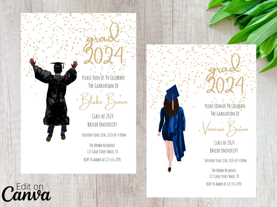 Personalized College Graduation Invitation | Personalized High School ...