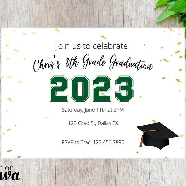 8th Grade Graduation - Etsy