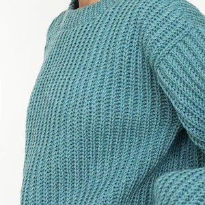 Crochet Ribbed Crewneck Sweater Pattern: Easy Pullover (PDF Pattern) - Etsy