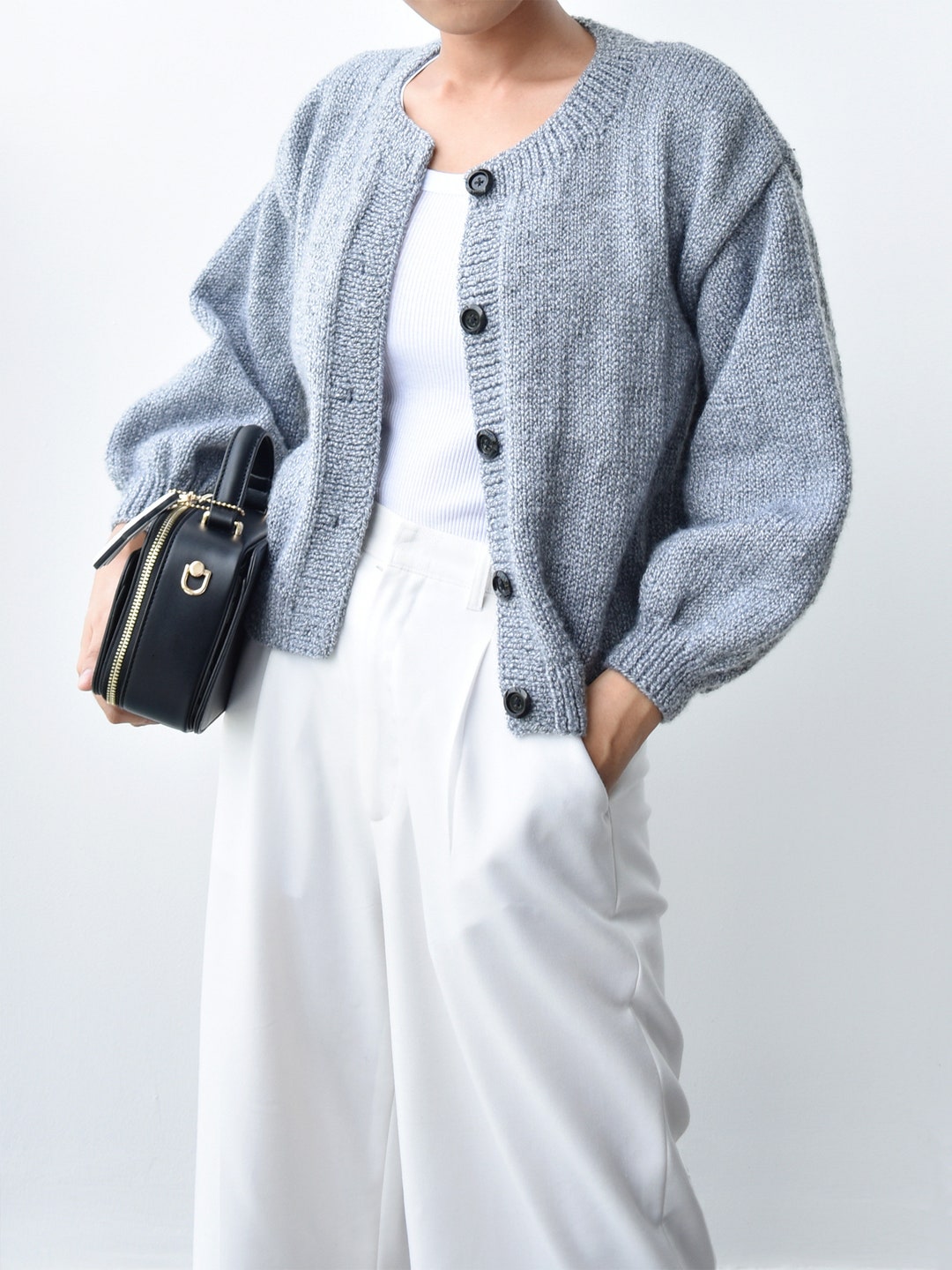 Easy Knit Cardigan Pattern: Timeless Cardigan Design (english) - Etsy