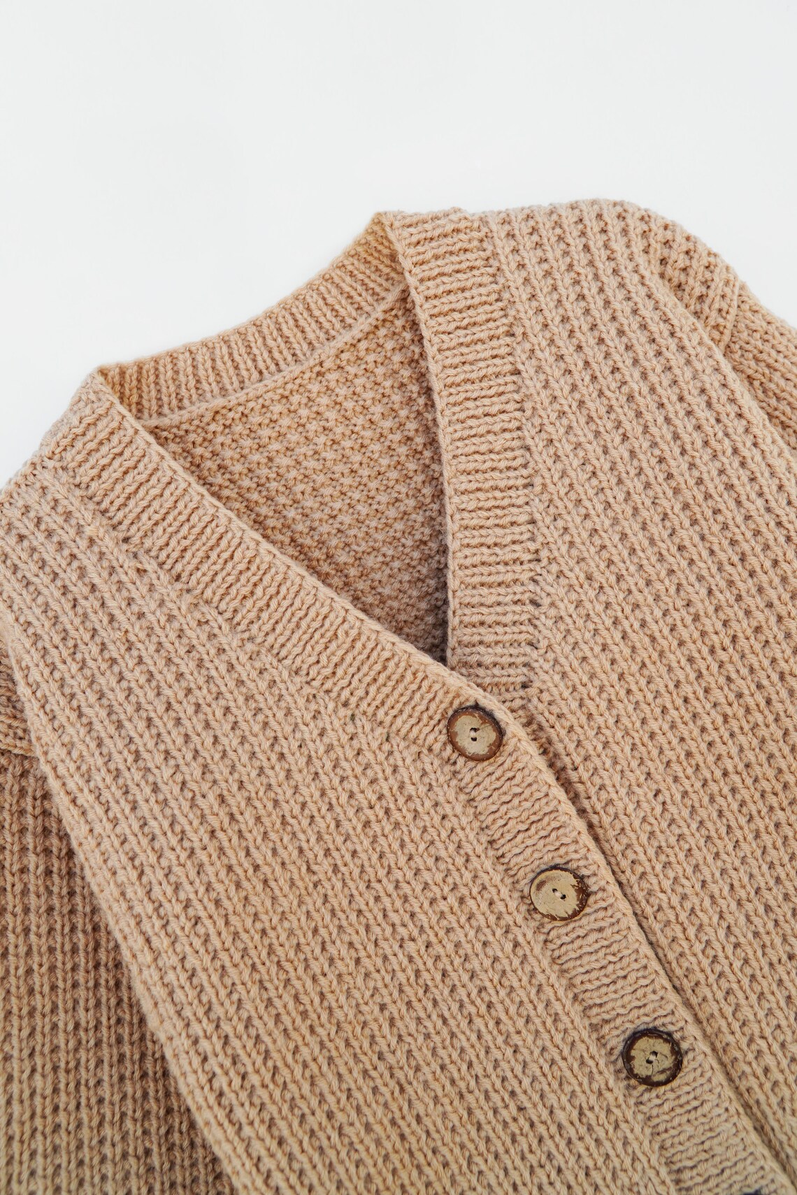 V-neck Cardigan Knitting Pattern: Easy Knit Pattern (english) - Etsy