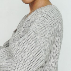 Crochet Ribbed V-neck Sweater Pattern: Easy Cozy Pullover (english) - Etsy