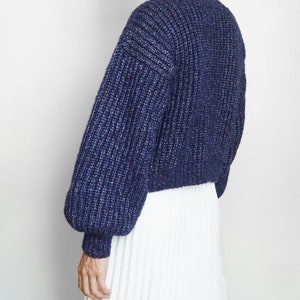 Crochet Ribbed Cardigan Pattern: Easy Crewneck Design (PDF Pattern) - Etsy