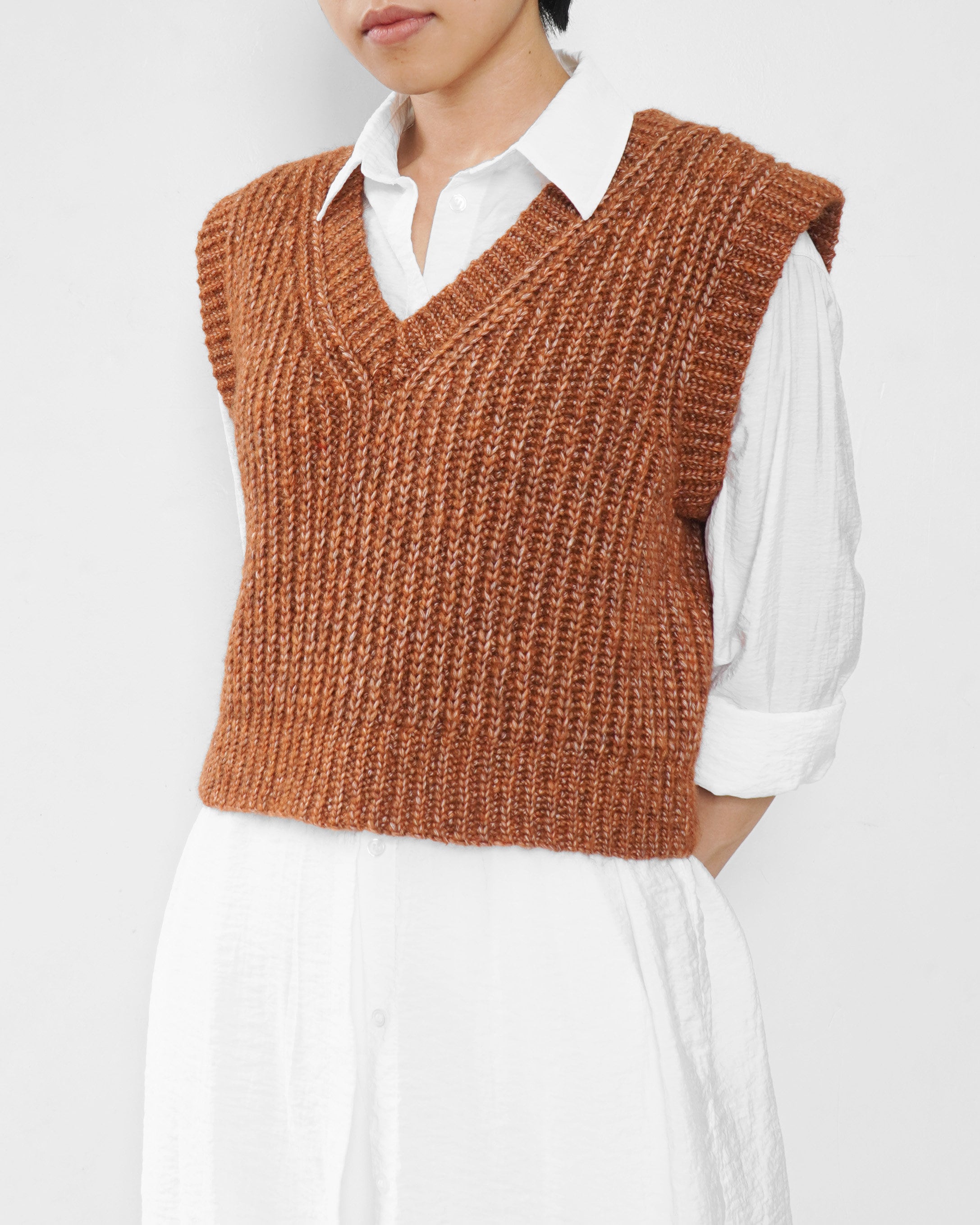 Crochet Ribbed Vest Pattern Crochet Sweater Pattern Easy - Etsy