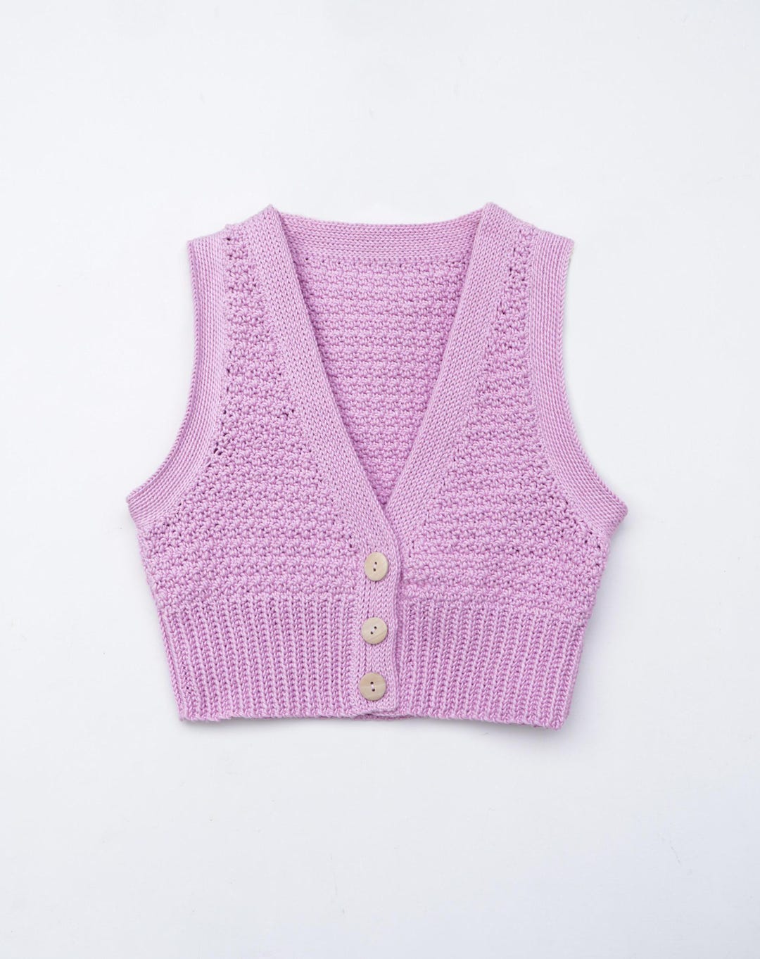 Crochet V-neck Crop Vest Pattern: Easy Slim Fit (PDF Pattern) - Etsy
