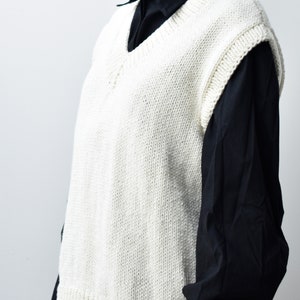 Oversized Knitting Vest Pattern, Easy Knitting Vest Pattern, Modern ...