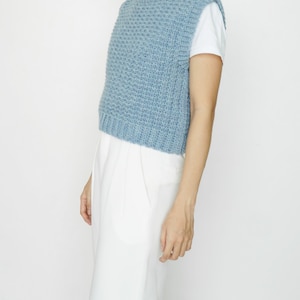 Crochet Ribbed Vest Pattern, Crochet Sweater Pattern, Easy Crochet Vest ...