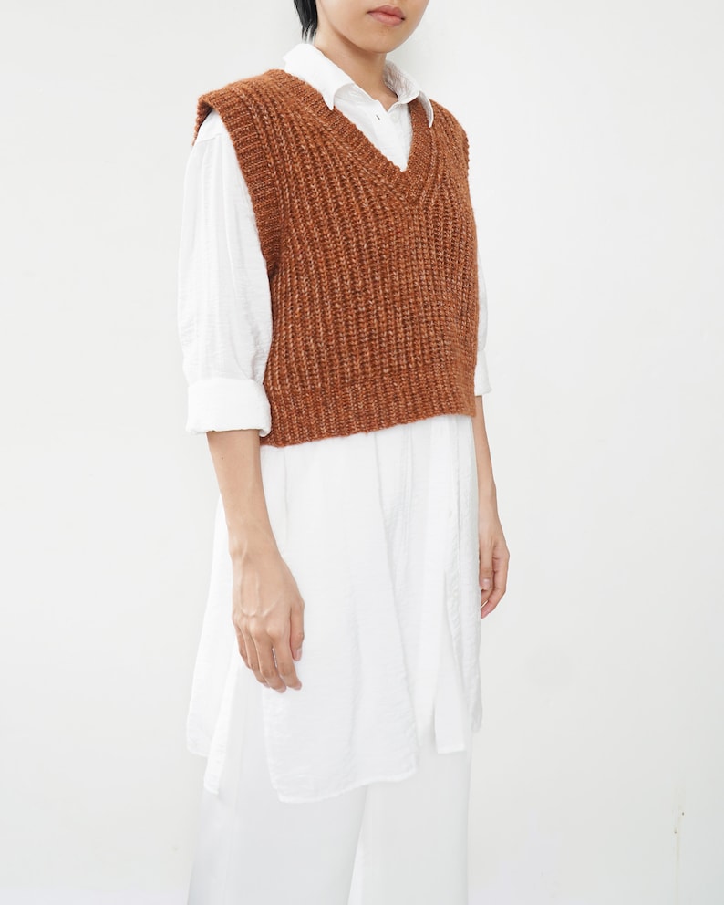 Crochet Ribbed Vest Pattern Crochet Sweater Pattern Easy - Etsy