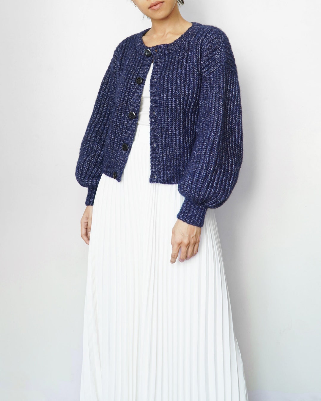 Crochet Ribbed Cardigan Pattern: Easy Crewneck Design (PDF Pattern) - Etsy