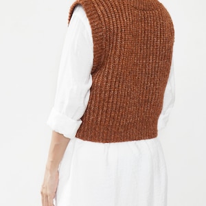 Crochet Ribbed Vest Pattern, Crochet Sweater Pattern, Easy Crochet Vest ...