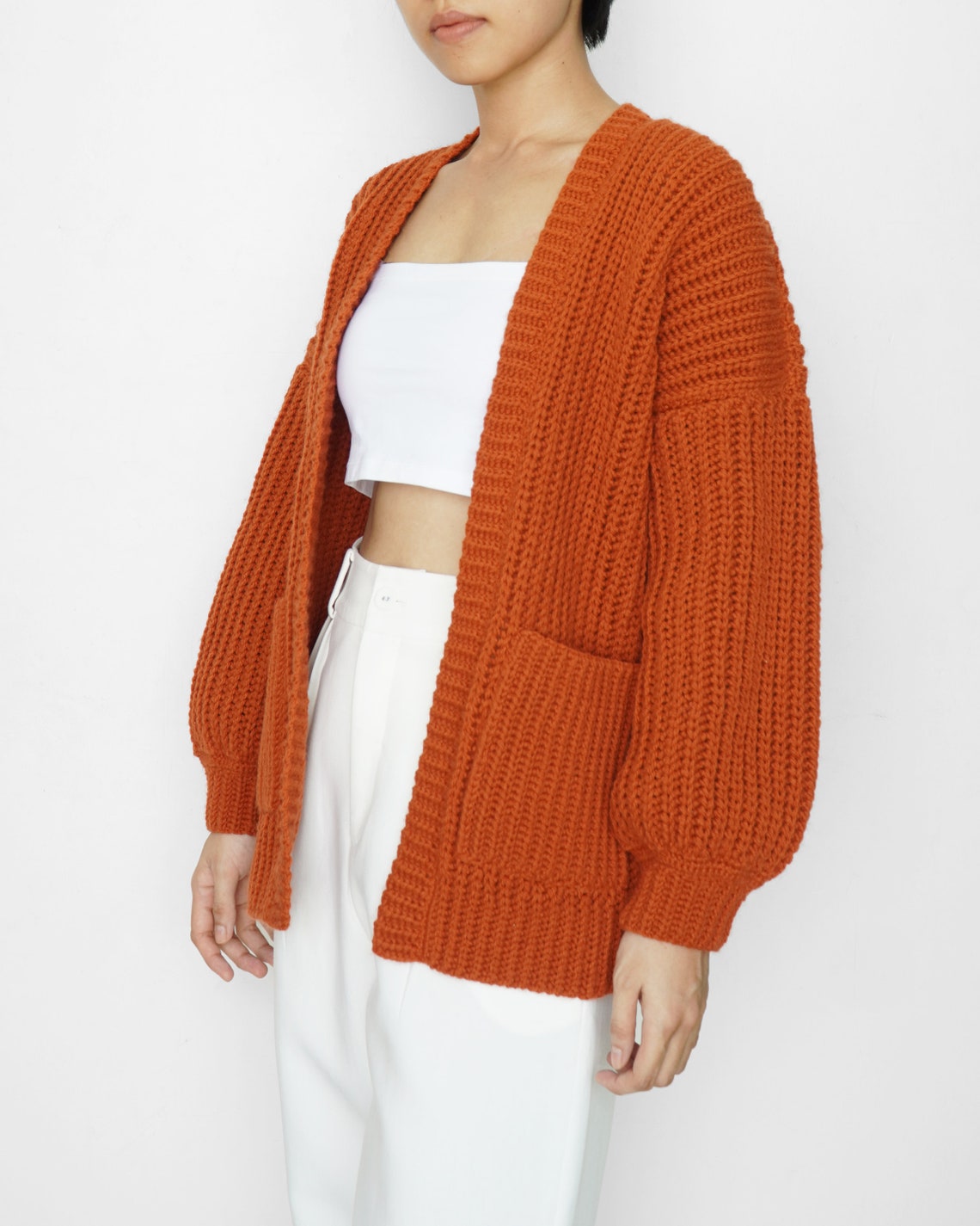 Crochet Ribbed Cardigan Pattern: Easy Oversize Cardigan (english) - Etsy