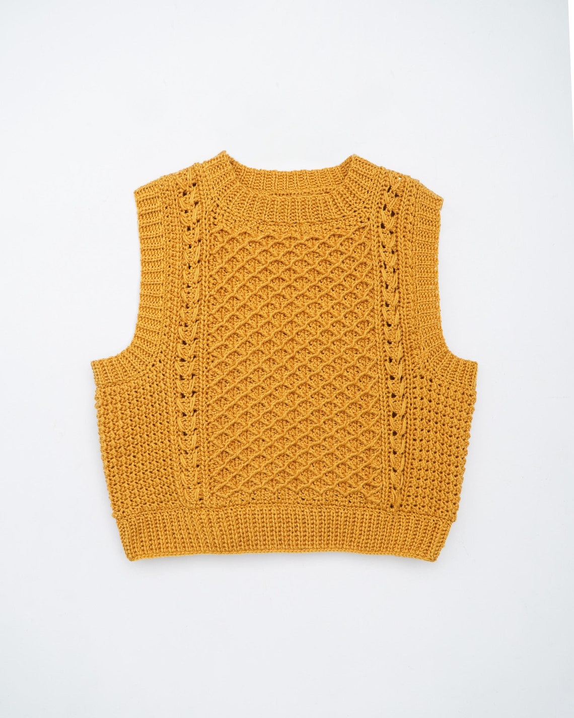 Diamond Crochet Vest Pattern: Timeless Jumper, Modern Pullover (PDF ...