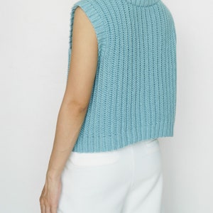 Crochet Ribbed Vest Pattern, Crochet Sweater Pattern, Easy Crochet Vest ...