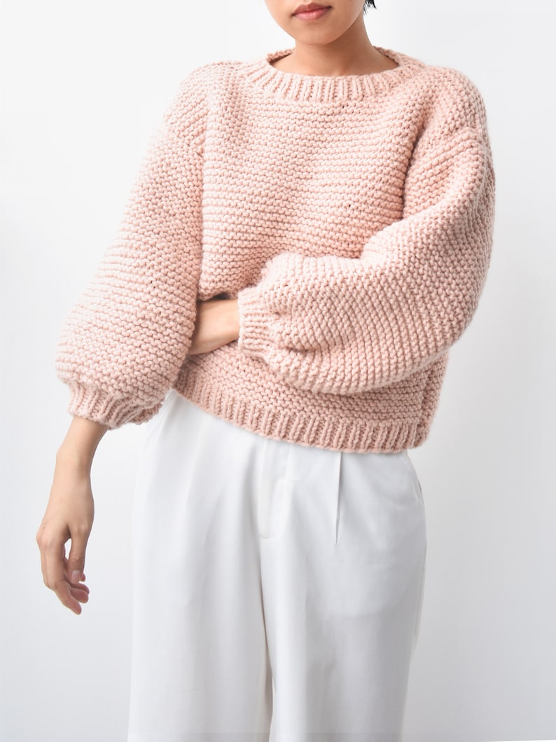 Chunky Knitting Sweater Pattern Knit Sweater Pattern Easy - Etsy Canada