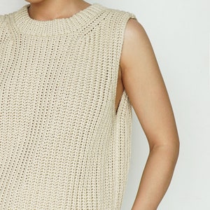 Crochet Ribbed Vest Pattern, Crochet Sweater Pattern, Easy Crochet Vest ...