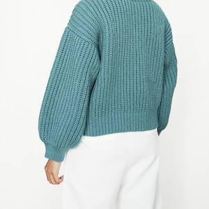 Crochet Ribbed Crewneck Sweater Pattern: Easy Pullover (PDF Pattern) - Etsy