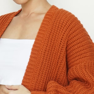 Crochet Ribbed Cardigan Pattern: Easy Oversize Cardigan (english) - Etsy